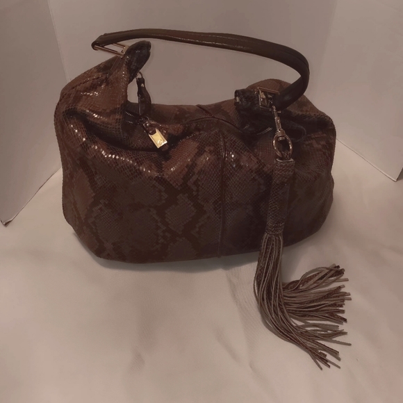 Gilli | Bags | Gilli Snake Embossed Leather Shoulder Bag | Poshmark